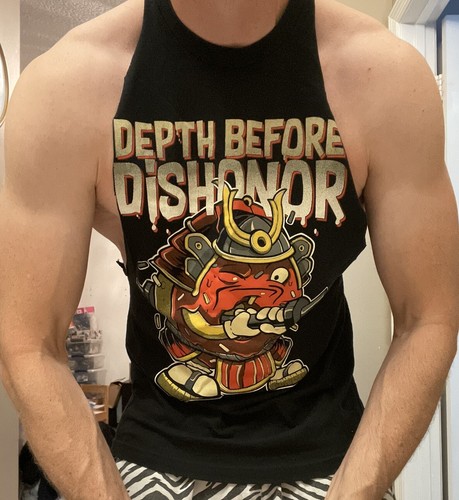 mens - Sz S Workout shirt Stringer - MUSCLE CUT - Gains | eBay