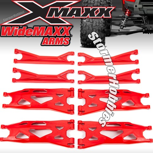Traxxas X-MAXX WideMAXX RED Suspension Arms, Complete Package With All ...