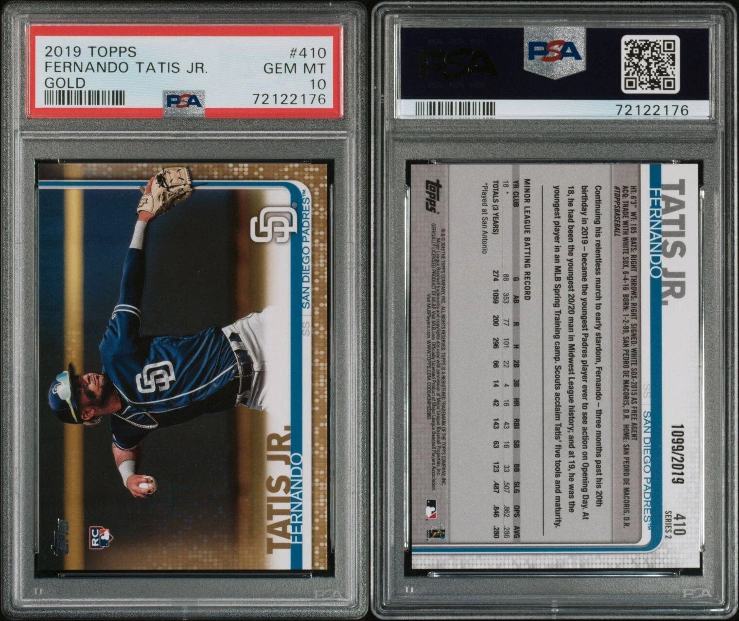 Fernando Tatis Jr. 2019 Topps #410 Gold /2019 Price Guide - Sports Card ... Fernando Tatis Jr. 2019 Topps #410 Gold /2019 Price Guide - Sports Card ...