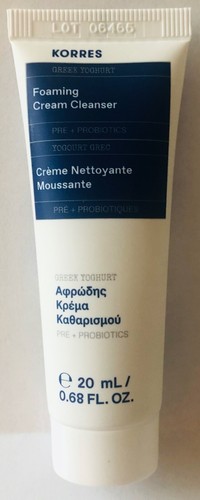 KORRES Greek Yoghurt Foaming Cream Cleanser - Sample 0.68 fl oz./20 ml ...