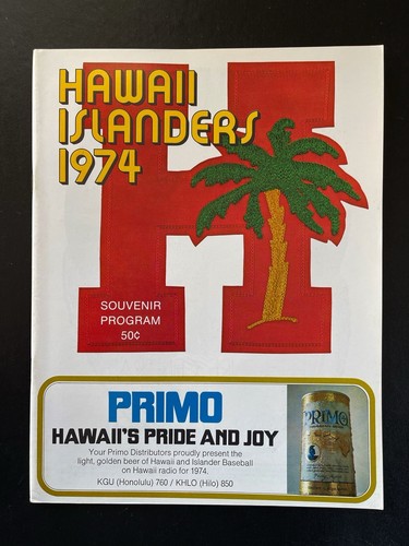1974 Hawaii Islanders Souvenir Baseball Scorecard Hank Allen NM+ | eBay