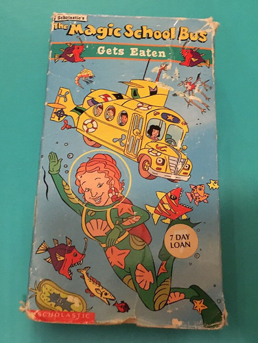 The Magic School Bus Gets Eaten Vhs Video Tape Scholastic Pre Owned Ebay