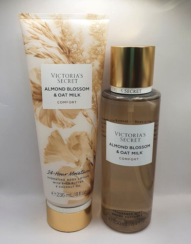 VICTORIA'S SECRET ALMOND BLOSSOM & OAT MILK BODY MIST & LOTION SET | eBay