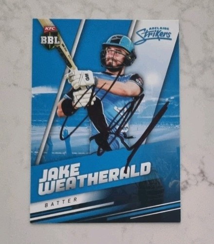 Jake Weatherald Signed Tap N Play Cricket Trade Card Bbl Test Player | eBay