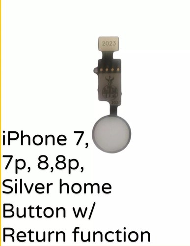 iPhone 7/7P/8/8P/SE 2020/22 Silver Home Button With Return To Home ...