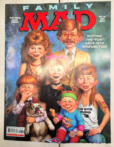 MAD MAGAZINE #46 - PUTTING THE "FUN" BACK INTO DYSFUNCTION COVER - DECEMBER/2025 | eBay