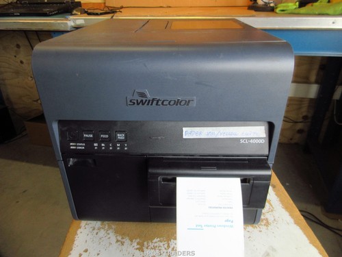 SWIFTCOLOR SCL-4000D Color Label Printer USB LAN - PAPERJAMS AFTER 1 ...