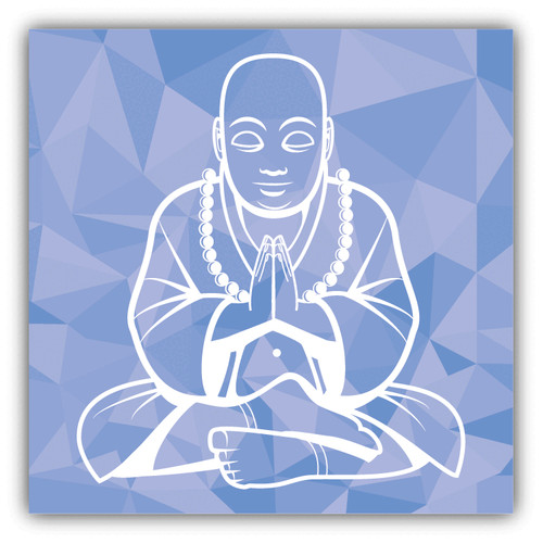 Buddha Silhouette Crystal Car Bumper Sticker Decal ''SIZES'' | eBay