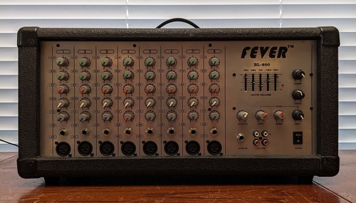 VINTAGE FEVER BL-800 POWERED 8 CHANNEL MIXBOARD - TESTED - EXCELLENT ...