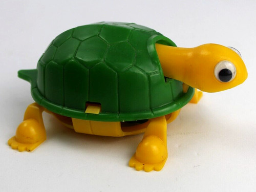 Vintage Wind Up Green Plastic Turtle Toy 5” Long Made in Hong Kong ...