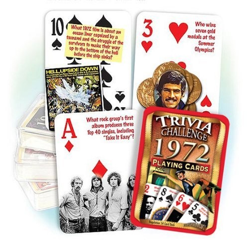 Flickback 1972 Trivia Playing Cards: Birthday or Anniversary Cards | eBay
