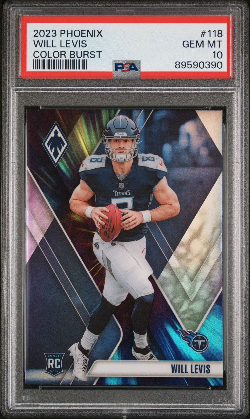 Will Levis 2023 Phoenix #118 Color Burst Price Guide - Sports Card Investor