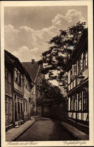 Ak Hameln in Niedersachsen, Alter Häuser in der Großhofstraße - 3289655 ...