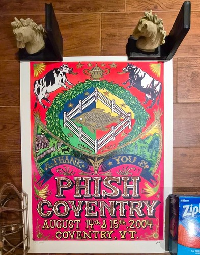 Official PHISH Coventry 2004 Poster (Jim Pollock , Signed & Numbered ...