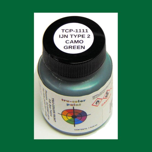 IJN CAMOUFLAGE GREEN TYPE 2 1-oz bottle (Airbrush-ready) Tru-Color ...