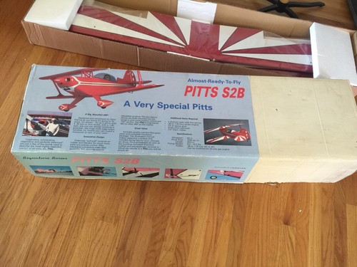 Vintage Cermark Pitts S2B RC Airplane .90 to 1.20 60" wing span Balsa ...