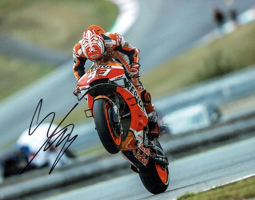 Marc Marquez 2019 Signed 14x11 Autograph Photo C + COA MotoGP Honda ...