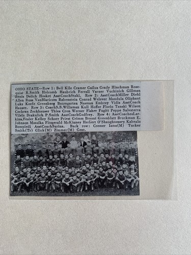 Ohio State University Buckeyes 1931 Football Small Team Picture | eBay