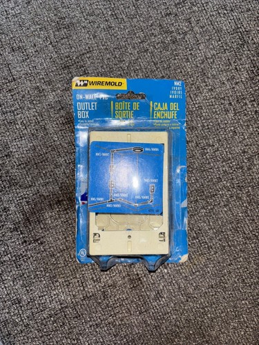Wiremold NM2 Wiring System 1 Gang Starter/Outlet Box, Ivory | eBay