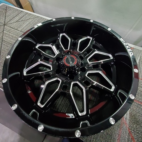 Blemished Single 20x9 Black Milled Wheel Wicked Offroad W909 6x5.5 0 | eBay