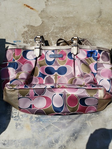 Multi colored coach purse | eBay