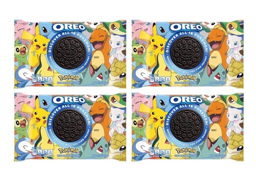 POKEMON OREOS LIMITED EDITION COOKIES LOT X4 PACKS 25TH ANNIVERSARY ...