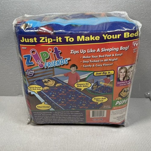 Puppy Zipit Friends Twin Size Fitted Zippered Blanket- as Seen on TV ...