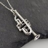 MUSICAL INSTRUMENT the TRUMPET PIN in .925 Sterling Silver Fast Free ...