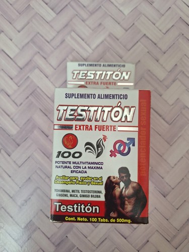 Testiton 100 Tabletas Multivitaminico 100% Natural Fisico y Sexual | eBay