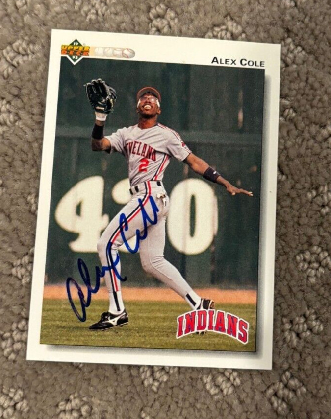 Alex Cole Autographed Memorabilia | Signed Photo, Jersey, Collectibles ...