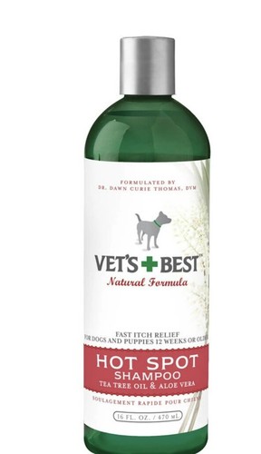 Vet's Best Hot Spot Itch Relief Shampoo for Dogs | Relieves Dog Dry ...