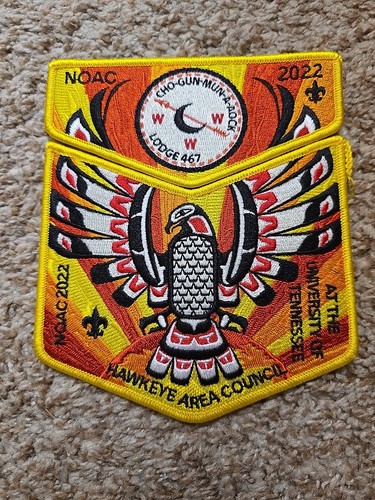 BSA-OA Cho-Gun-Mun-A-Nock Lodge 467 University of Tenn.NOAC 2022 (2-piece set) | eBay