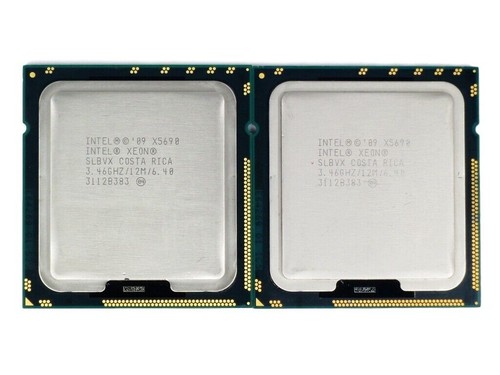 Matched Pair Intel Xeon X5690 SLBVX 6 Core CPU Processor 3.46GHz ...