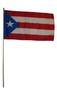 12x18 12"x18" Wholesale Lot of 6 Puerto Rico Rican Stick Flag wood ...