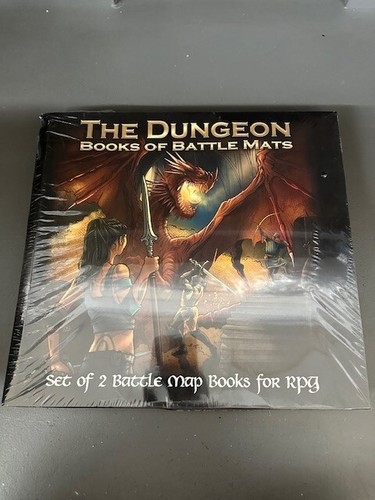 The dungeon books of battle mats 2 set battle map books for RPG- NEW | eBay