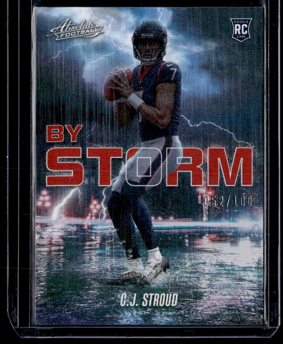 CJ Stroud 2023 Absolute #BST-2 By Storm - Red /100 Price Guide - Sports ...