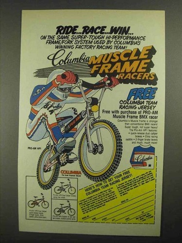 1984 Columbia Pro-AM HP1 Bicycle Ad - Ride Race Win | eBay