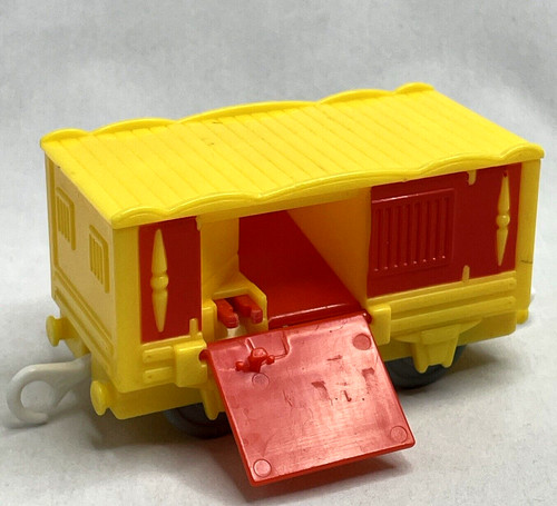 2010 Thomas YELLOW CIRCUS CLOWN CAR 3.5" Figure Trackmaster Train Toy ...