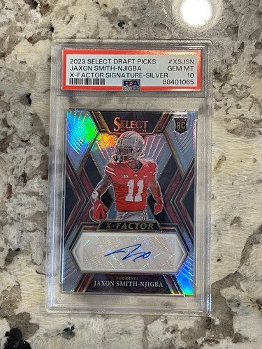 2023 Panini Select Draft Picks - X-Factor Signatures Jaxon Smith-Njigba ...
