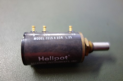 Beckman 7216 50 Ohm 10 Turn Helipot Potentiometer | eBay