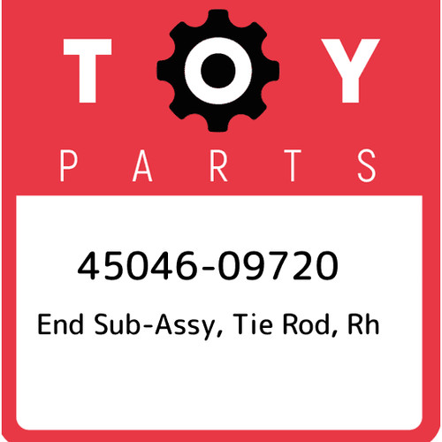 45046-09720 Toyota End sub-assy, tie rod, rh 4504609720, New Genuine ...