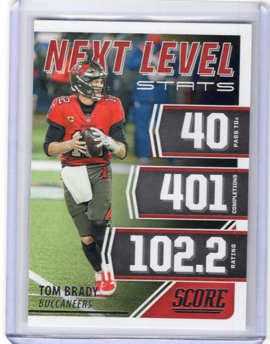 2021 Score NEXT LEVEL STATS - COMPLETE INSERT SET - BRADY, MAHOMES ...