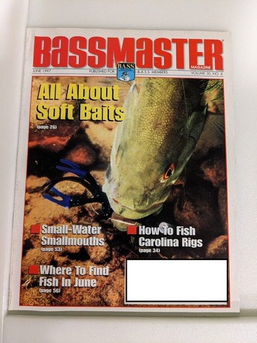 1997 Bassmaster Magazine: All About Soft Baits JUNE 1997 | eBay