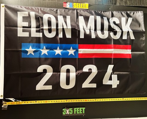 Elon Musk Flag FREE SHIPPING BS 2024 Save America Tesla SpaceX Cool USA ...