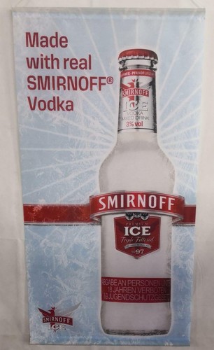 Smirnoff Premium Ice Banner, Triple Filtered, Wodka, ca. 0,60 x 1,17 ...