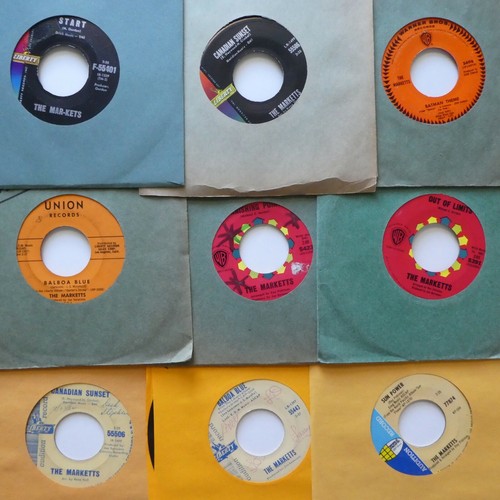 the MARKETTS Lot of 9x45rpm Singles incl. Promos; SURF Instrumentals ...