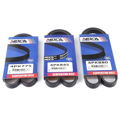 MOCA 4PK775 & 4PK880 & 4PK845 EPDM Serpentine Belt fits 1999-2000 for ...