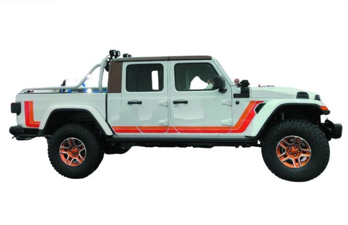 Graphic Car Sticker Side Decal For Jeep Gladiator JT Scrambler Racing ...