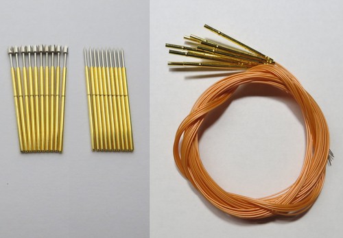 10 set crown tip pogo pins w wire wrapped receptacle | eBay