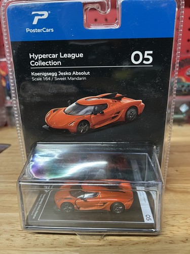 POSTER CARS 1:64 HYPERCAR LEAGUE COLLECTION KOENIGSEGG JESKO ABSOLUT ...